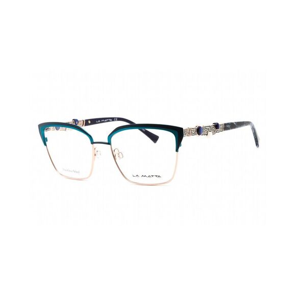 La Matta | Accessories | La Matta Lm 3303 Teal Gold Metal Eyeglasses ...